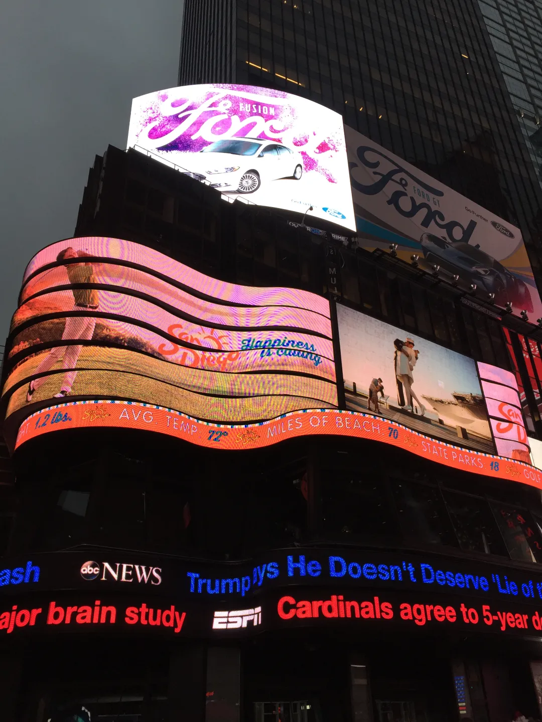 San Diego Sunshine in Times Square New York City | San Diego