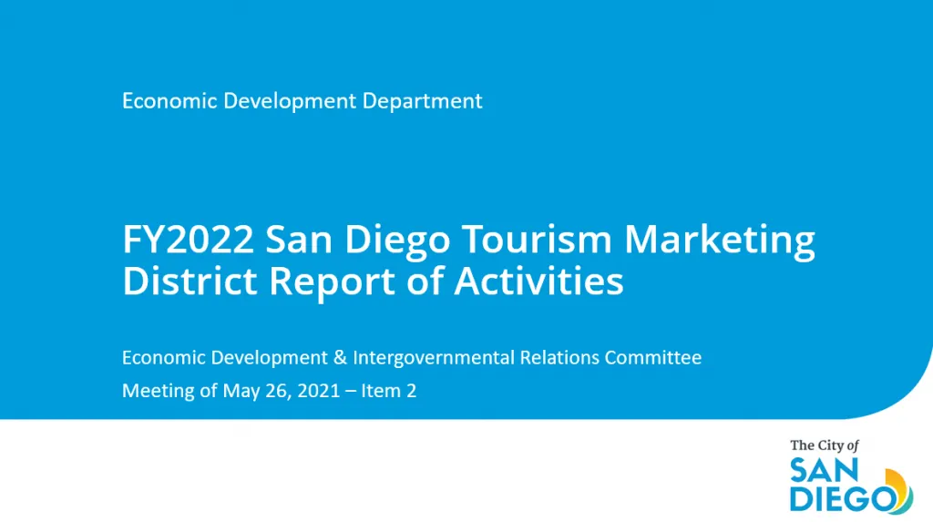 SDTA Presents to San Diego City Council Committees | San Diego